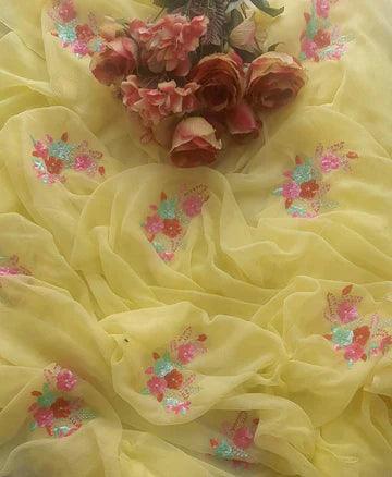 The Grace of Organza: A Breath Taking Look at Our Flowy Designer Sarees ...